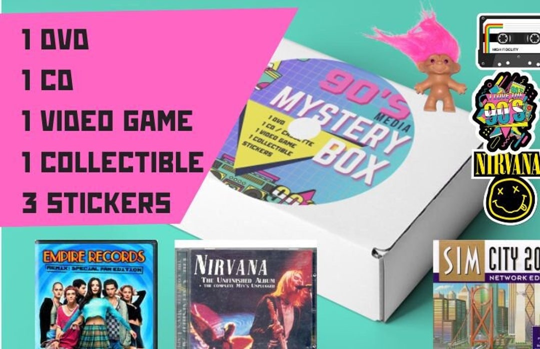 90s Mixed MEDIA Mystery Box Nostalgia Vintage Retro Gift Grab Bag (1 ...