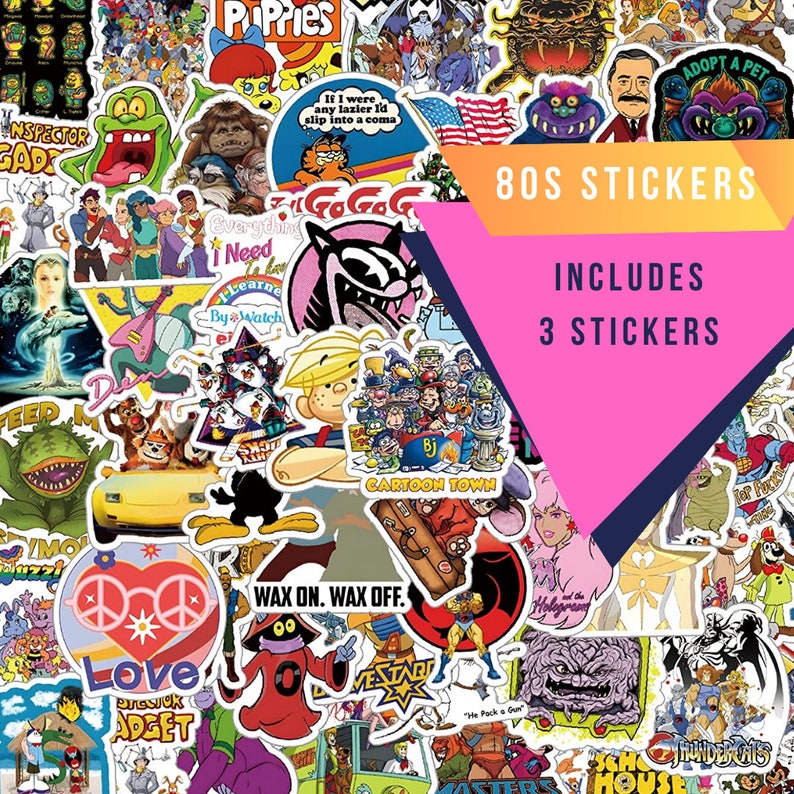 80s Mixed MEDIA Mystery Box Nostalgia Vintage Retro Gift Stickers Grab ...