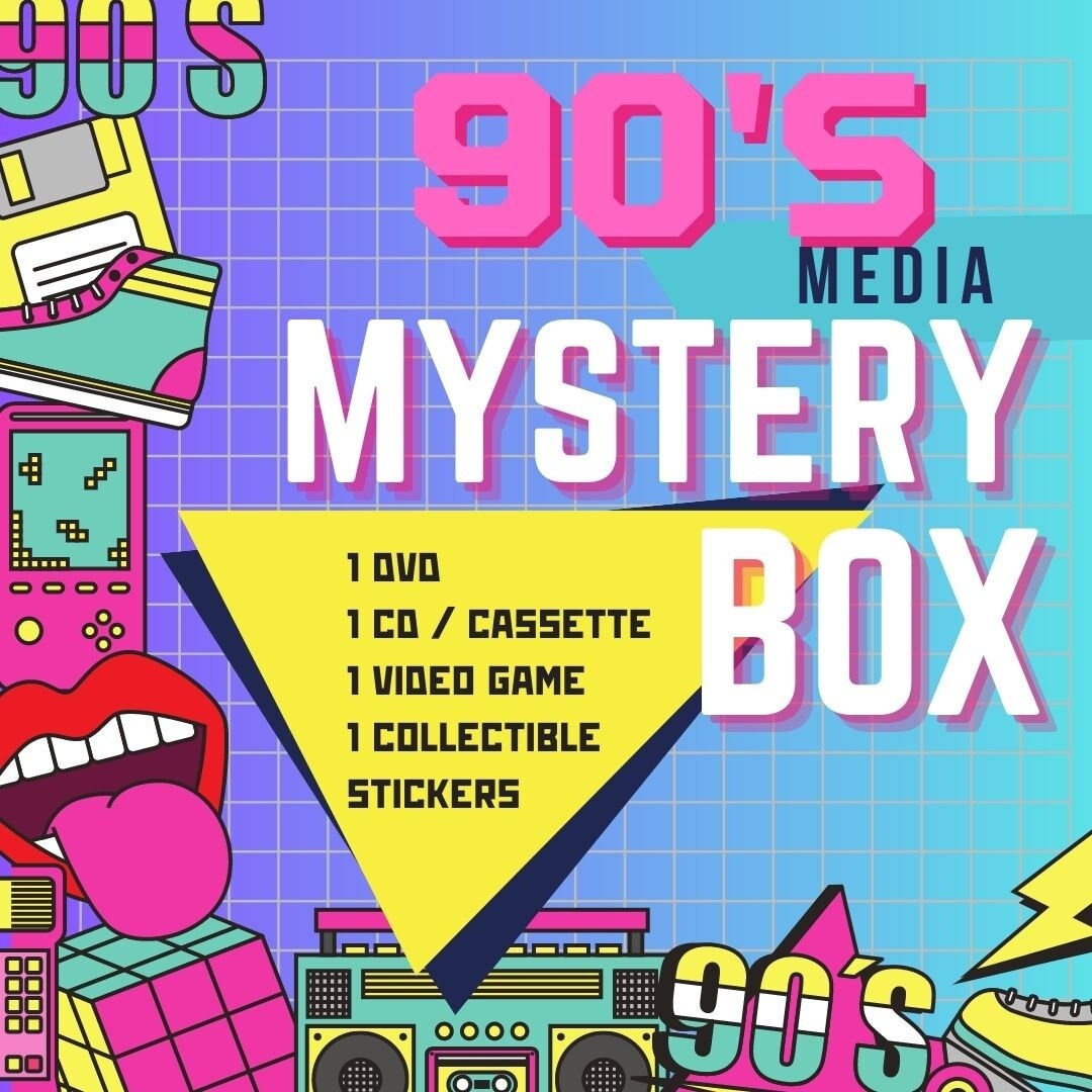 90s Mixed MEDIA Mystery Box Nostalgia Vintage Retro Gift Grab Bag (1 ...