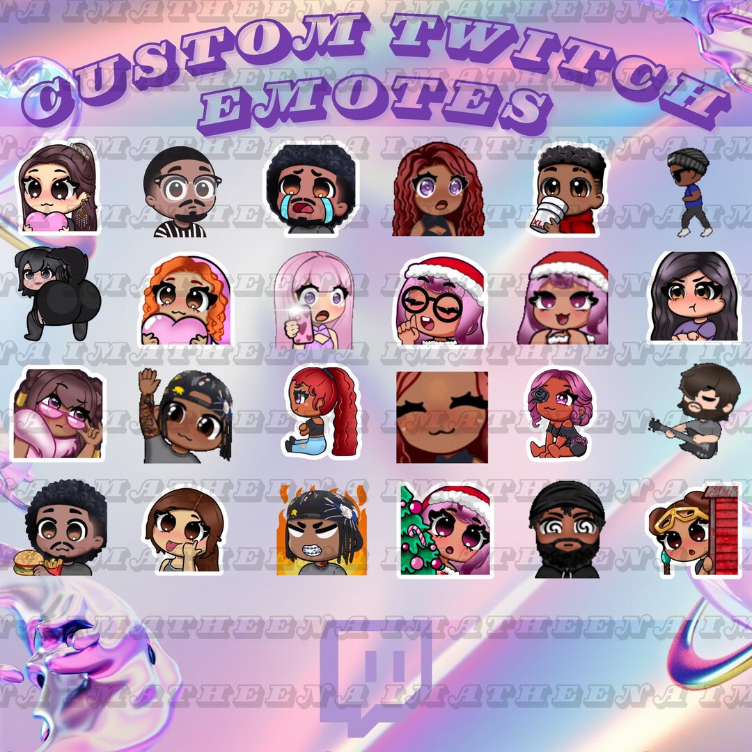 CUSTOM Emotes ~ Twitch ~ Discord ~ Youtube ~ Emote Commission - Etsy