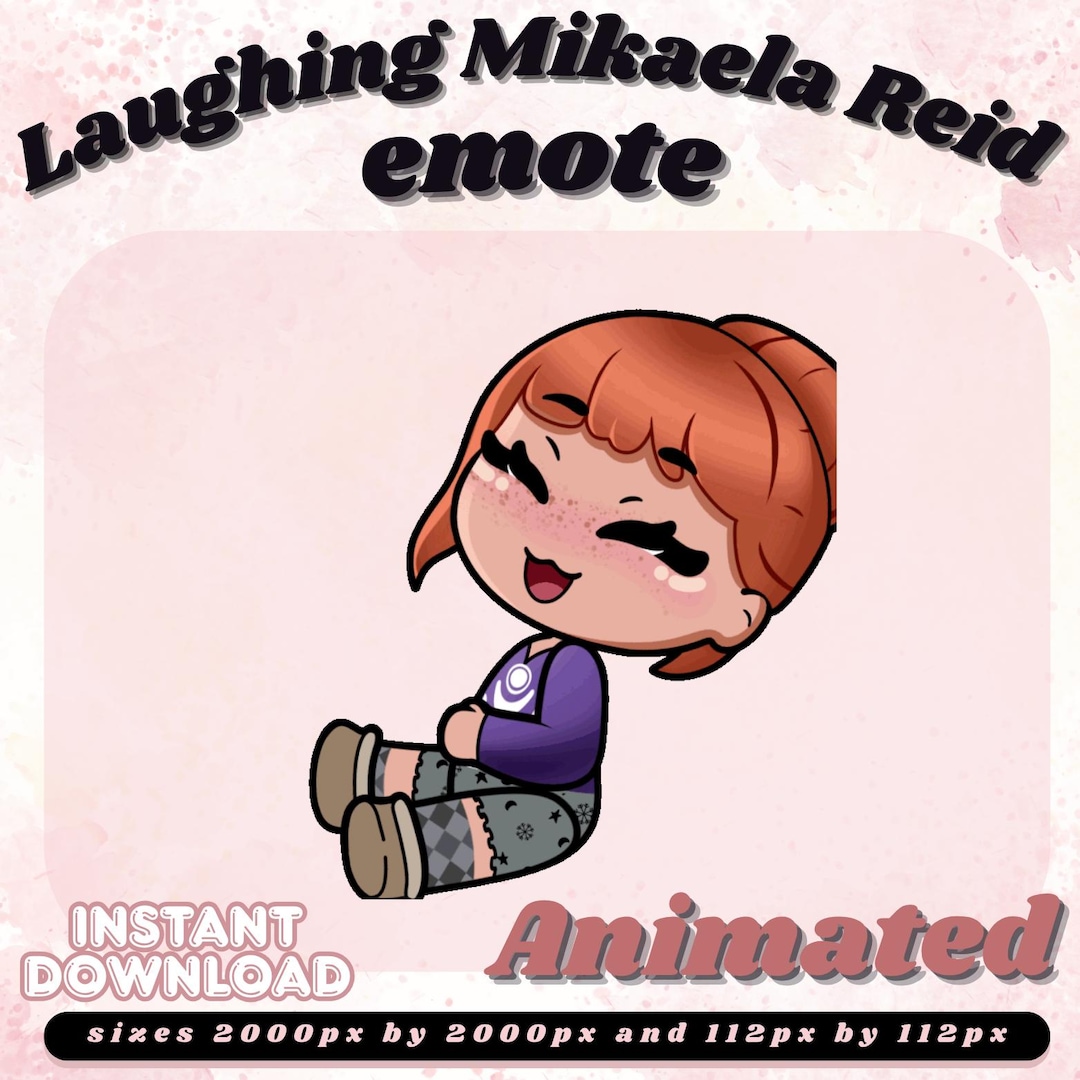 Animated Laughing DBD Mikaela Reid Emote - Etsy