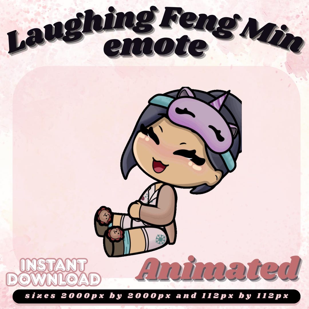 Animated Laughing DBD Feng Min Emote - Etsy
