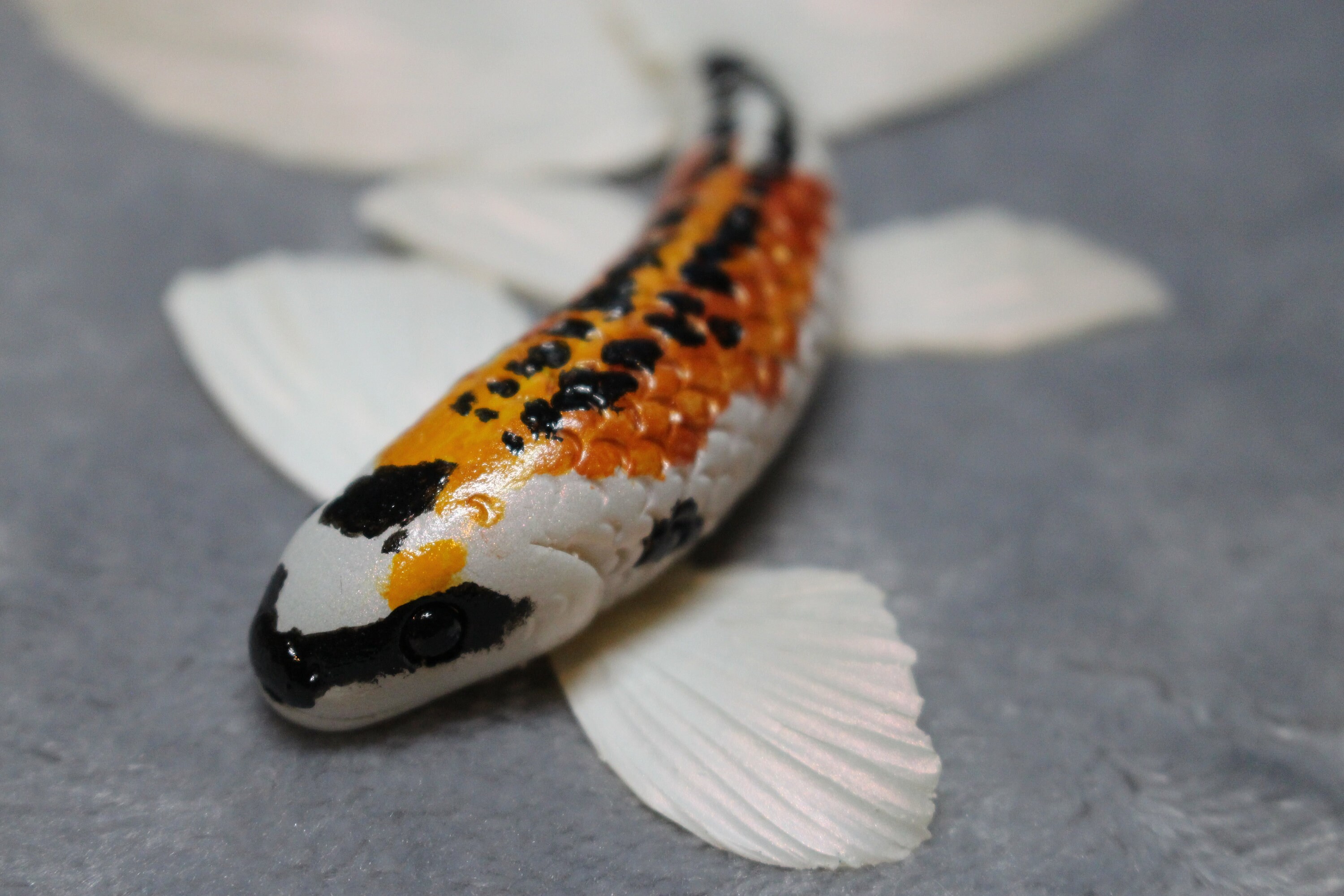 Kikokuryu Koi Fish Polymer Clay / Handmade / Koi Spirit Fish - Etsy