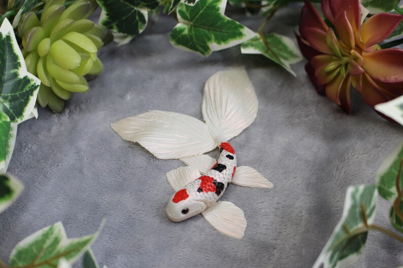 Koi Fish Spirit / Polymer Clay / Handmade / Desk Buddy - Etsy