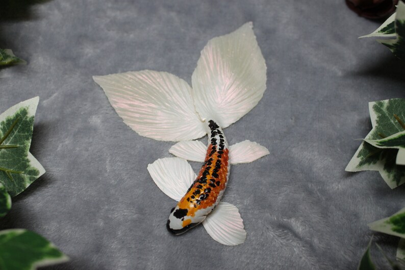 Kikokuryu Koi Fish Polymer Clay / Handmade / Koi Spirit Fish - Etsy