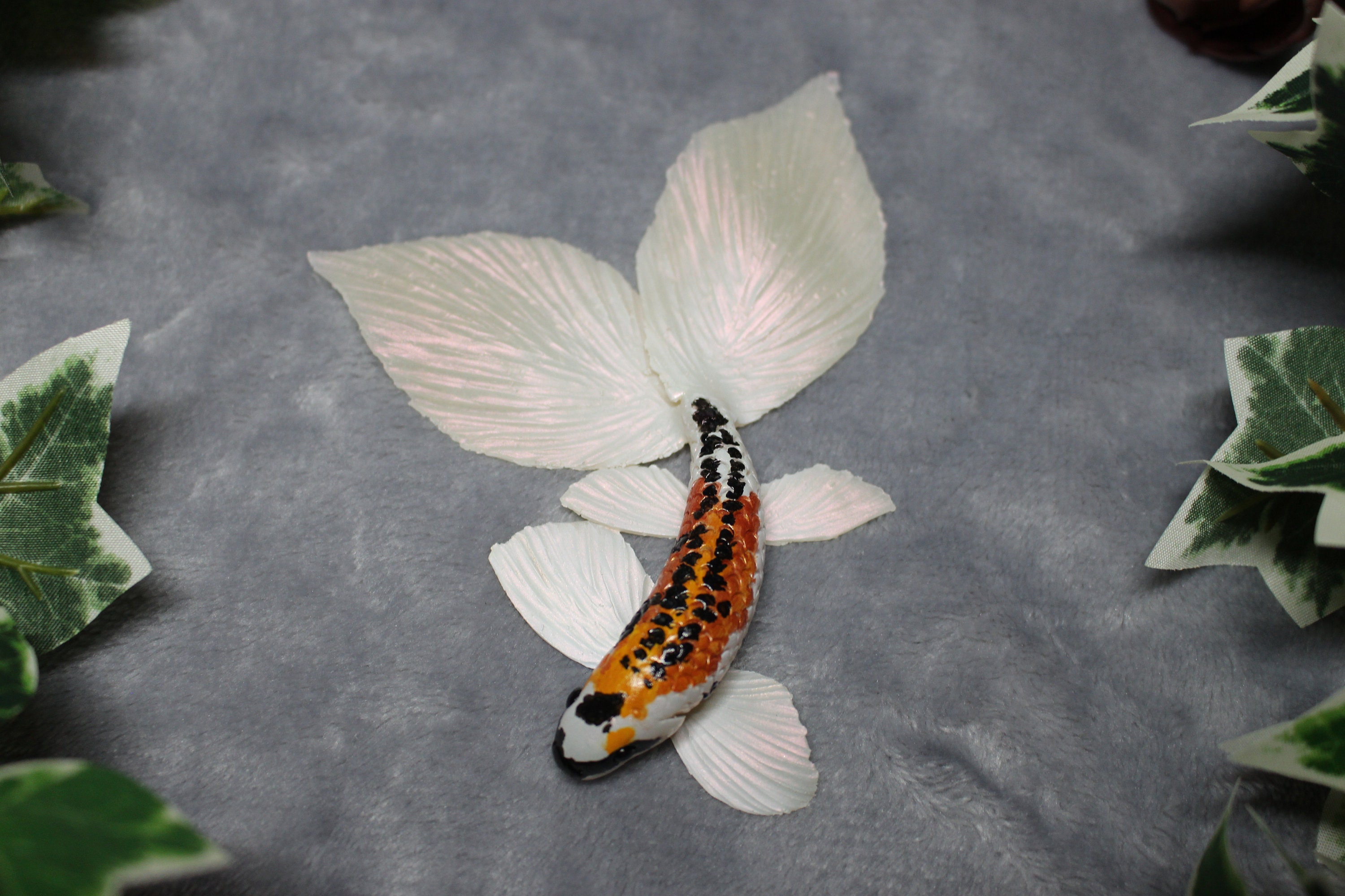 Kikokuryu Koi Fish Polymer Clay / Handmade / Koi Spirit Fish - Etsy