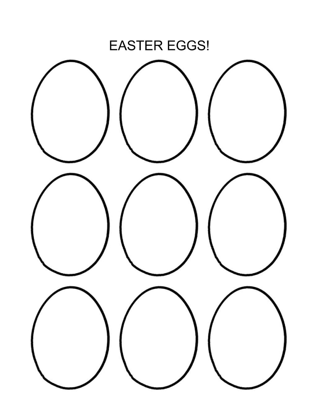 Easter Eggs Activity Sheet - Etsy