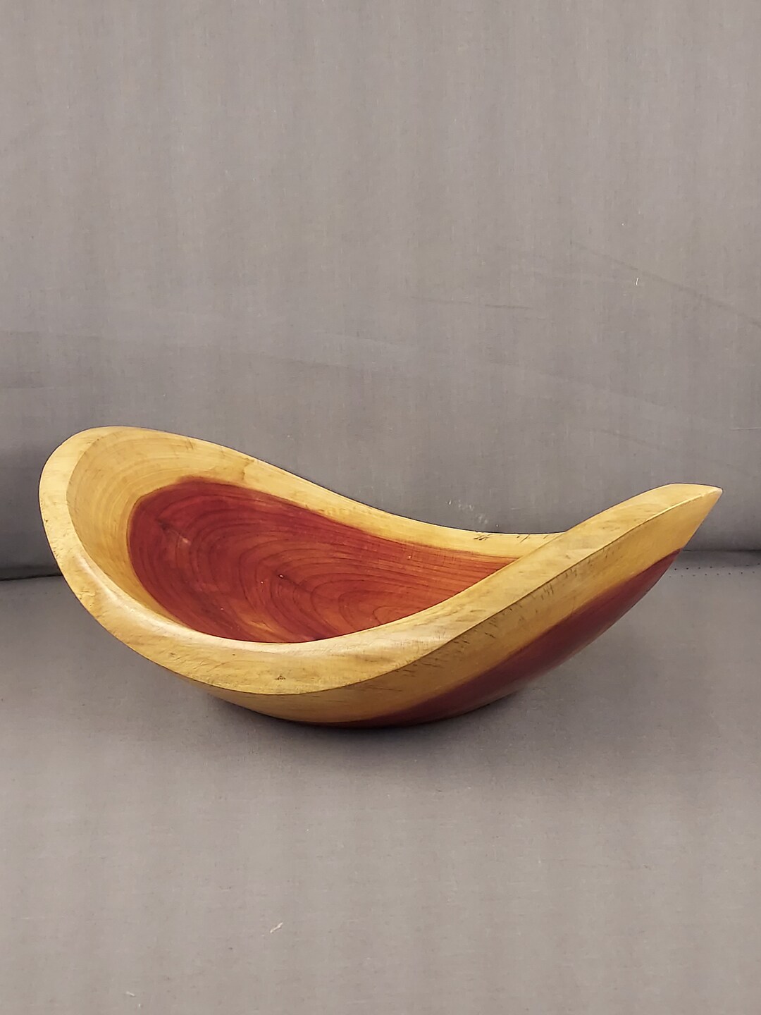 Eastern Red Cedar Wood Turned Bowl, Handmade Wooden Bowl-decorative ...