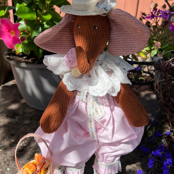 Elephant Stuffed Toy - Etsy