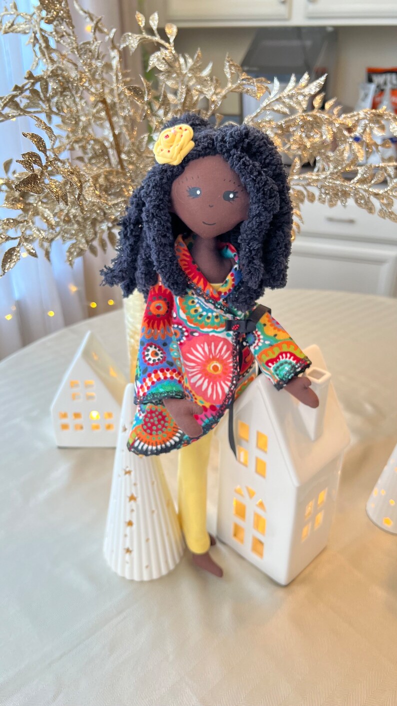 African American Doll, Cloth Doll, Handmade Doll, Black Doll, Black ...