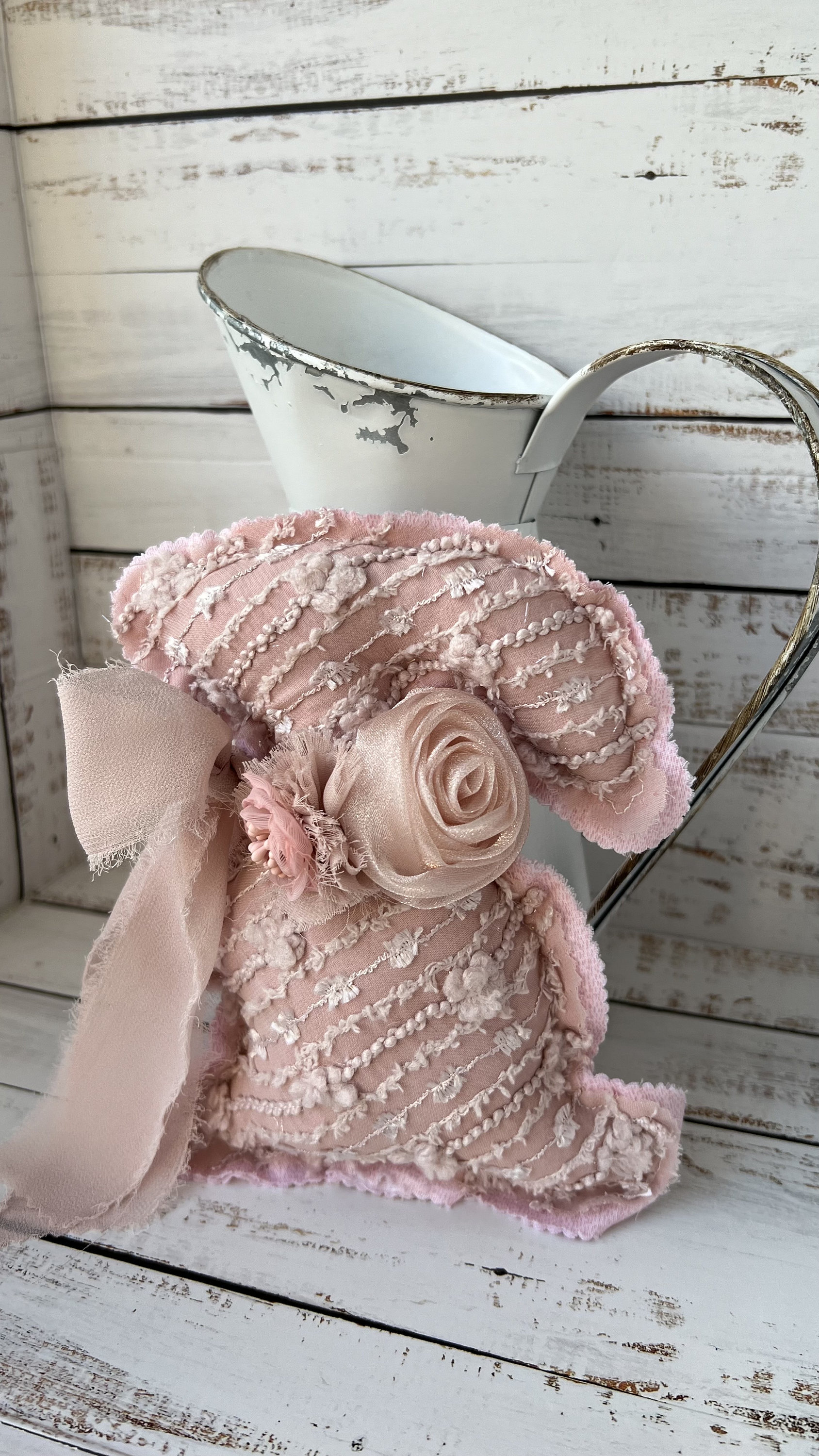 Easter Decor , Fabric Stuffed Bunnies, Fabric Easter Bunnies, Spring ...