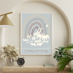Noah's Ark Digital Download Poster for Printing Bible Verse Christian ...