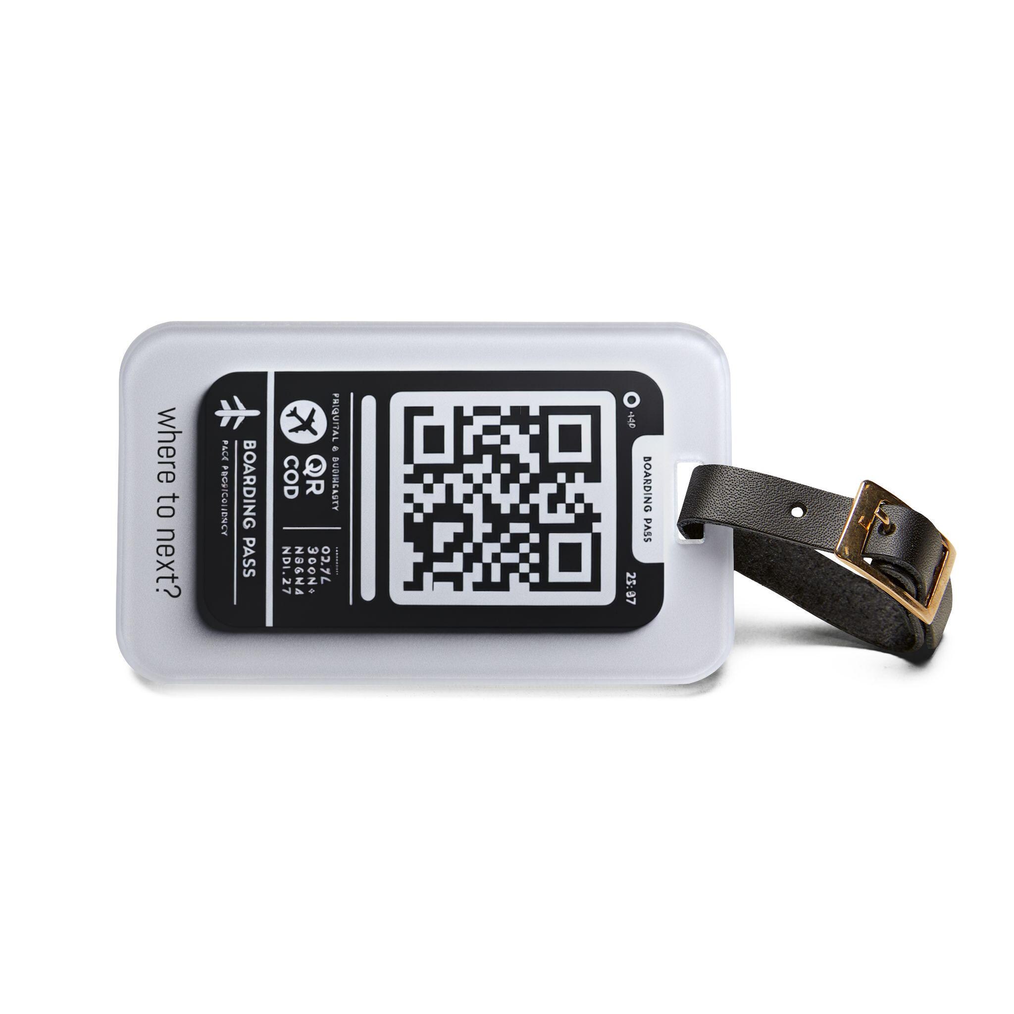 Luggage Tag - Boarding Pass QR Code Design - Etsy