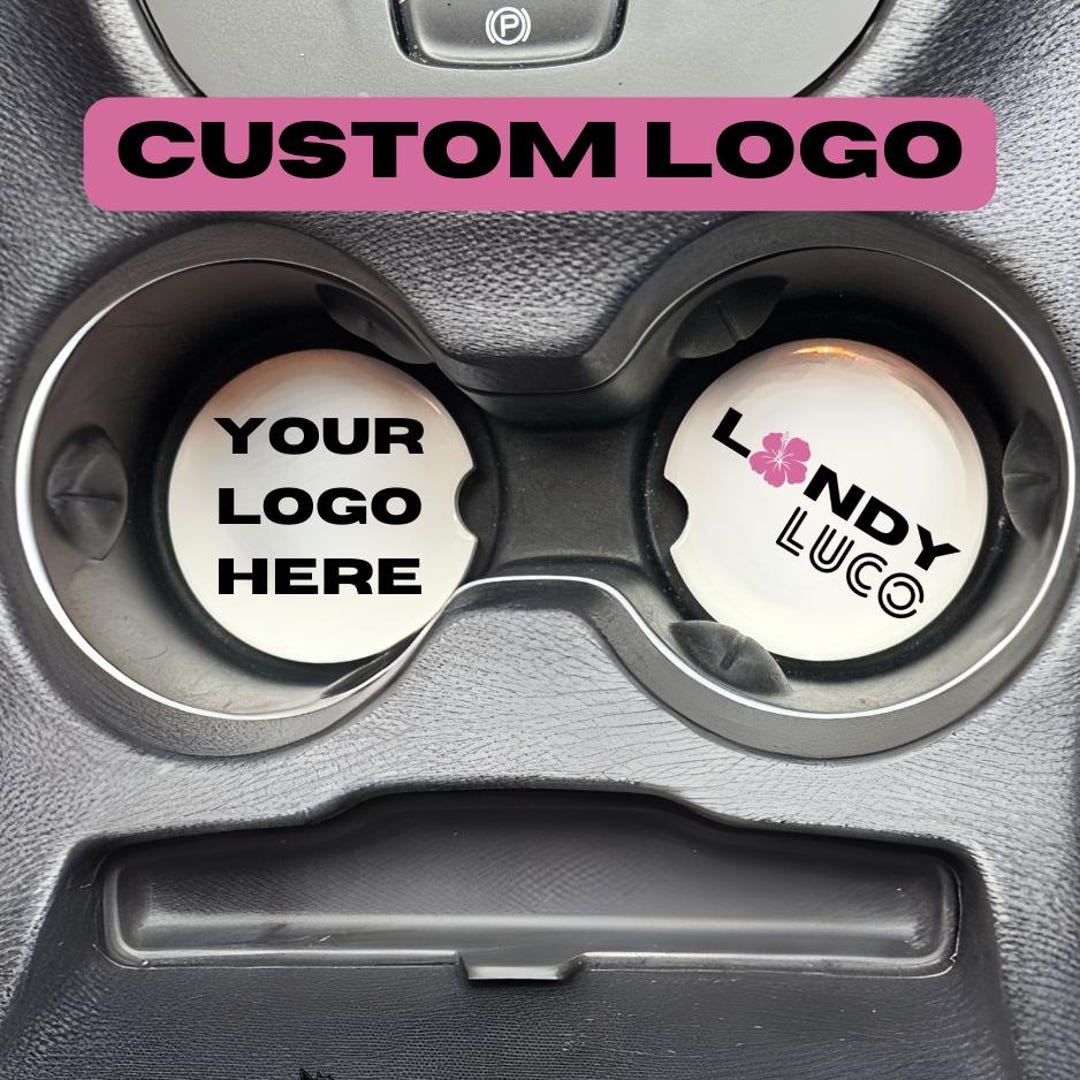 Custom Ceramic Car Coasters for Cup Holder | Personalized Car Decor (2. ...
