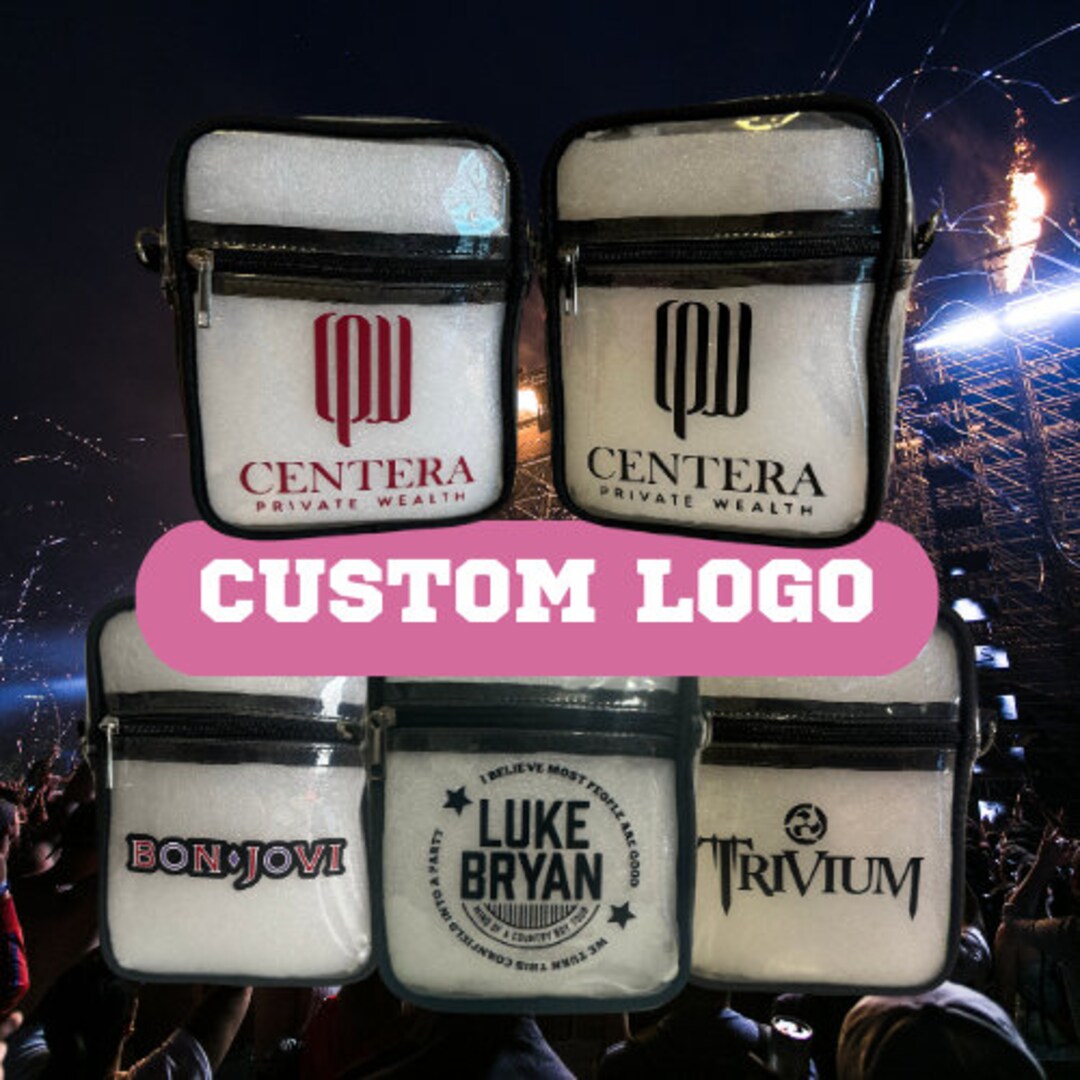 Custom Clear Crossbody Bag | Custom Logo Clear Crossbody Purse | Venue ...