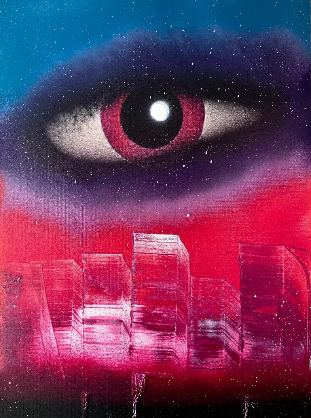 Eternitys Gaze Spray Paint Art - Etsy
