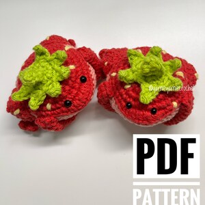 Crochet Strawberry Frog Pattern PDF Only | English| Amigurumi Pattern ...