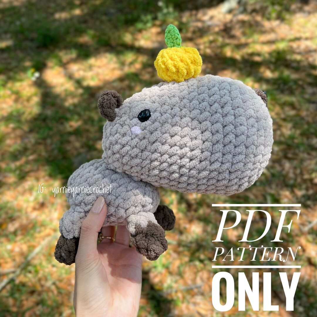 Crochet Capybara Pattern PDF Only | Amigurumi Pattern | Capybara Toy ...