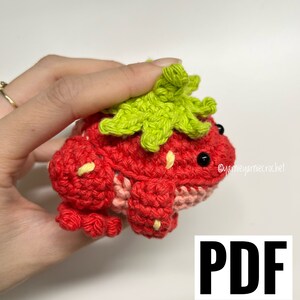 Crochet Strawberry Frog Pattern PDF Only | English| Amigurumi Pattern ...