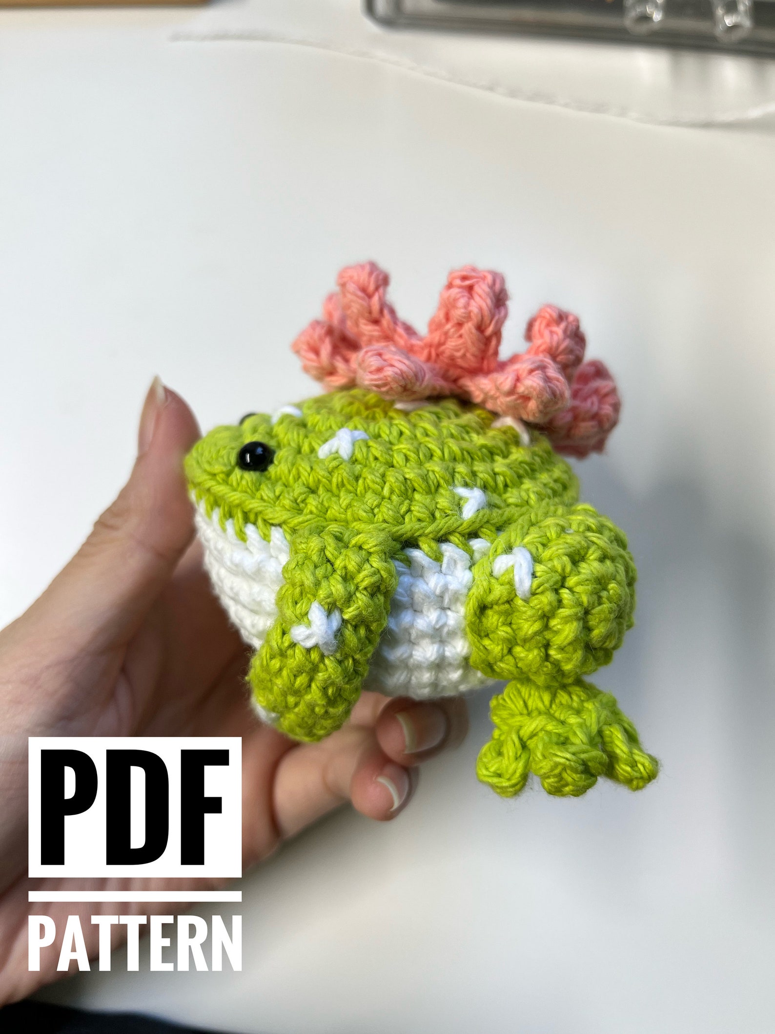 Crochet Cactus Frog Pattern With Removable Pot | English | Amigurumi ...