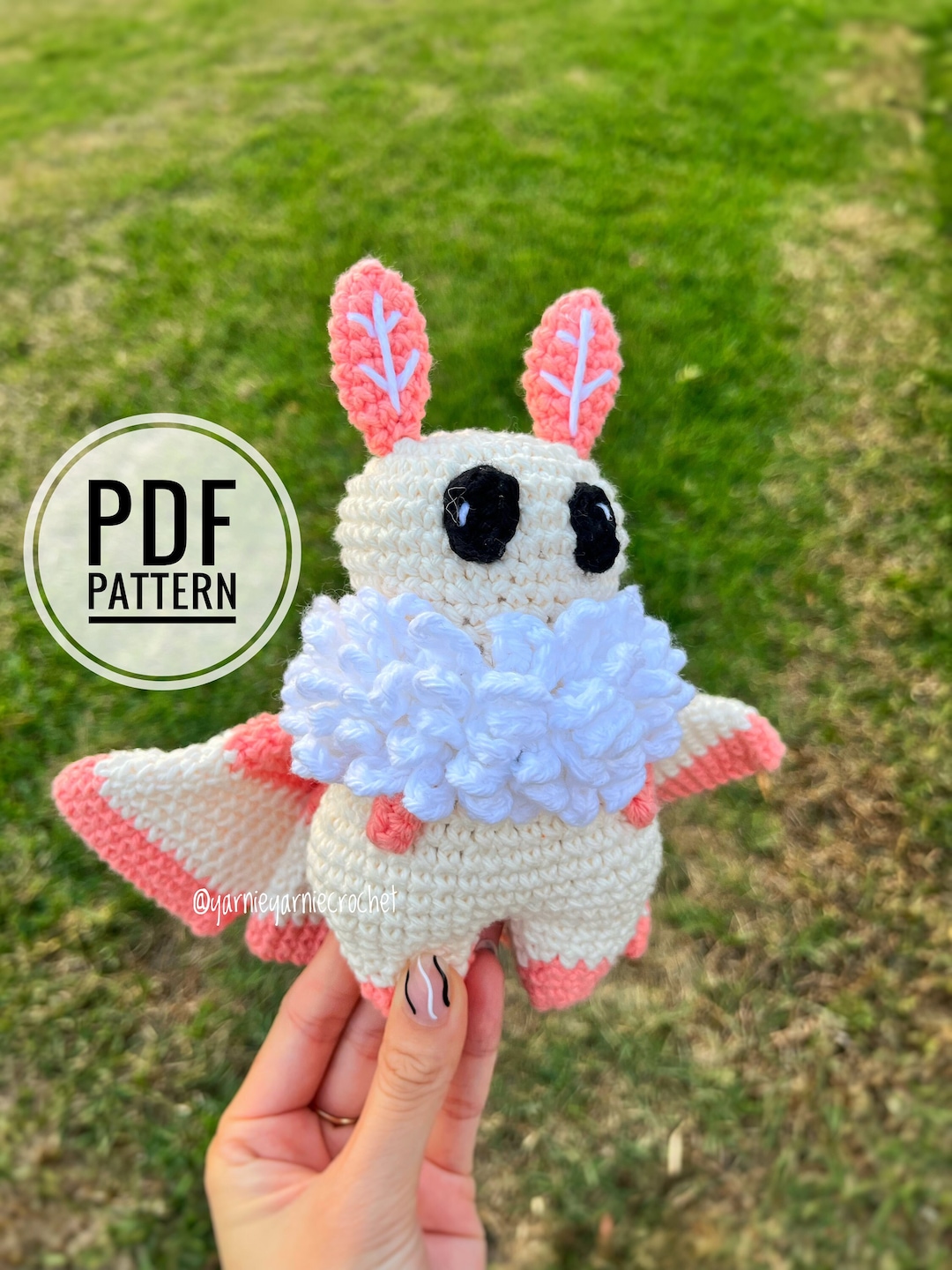 Crochet Rosy Maple Moth Pattern | English | Amigurumi Pattern |digital ...