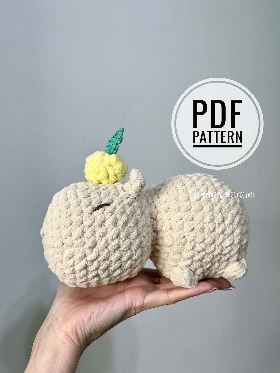 Crochet Capybara No Sew/low Sew Pattern English Amigurumi - Etsy