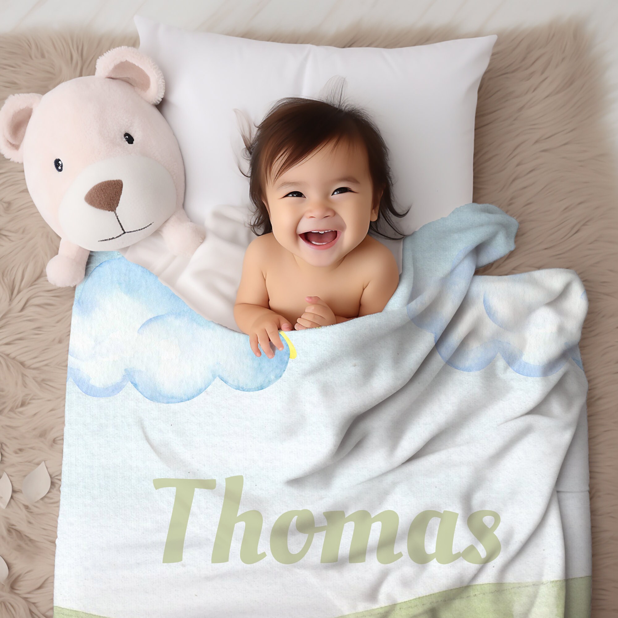 Personalized Baby Blanket Baby Boy Gift Unique Custom Baby Boy Blanket ...