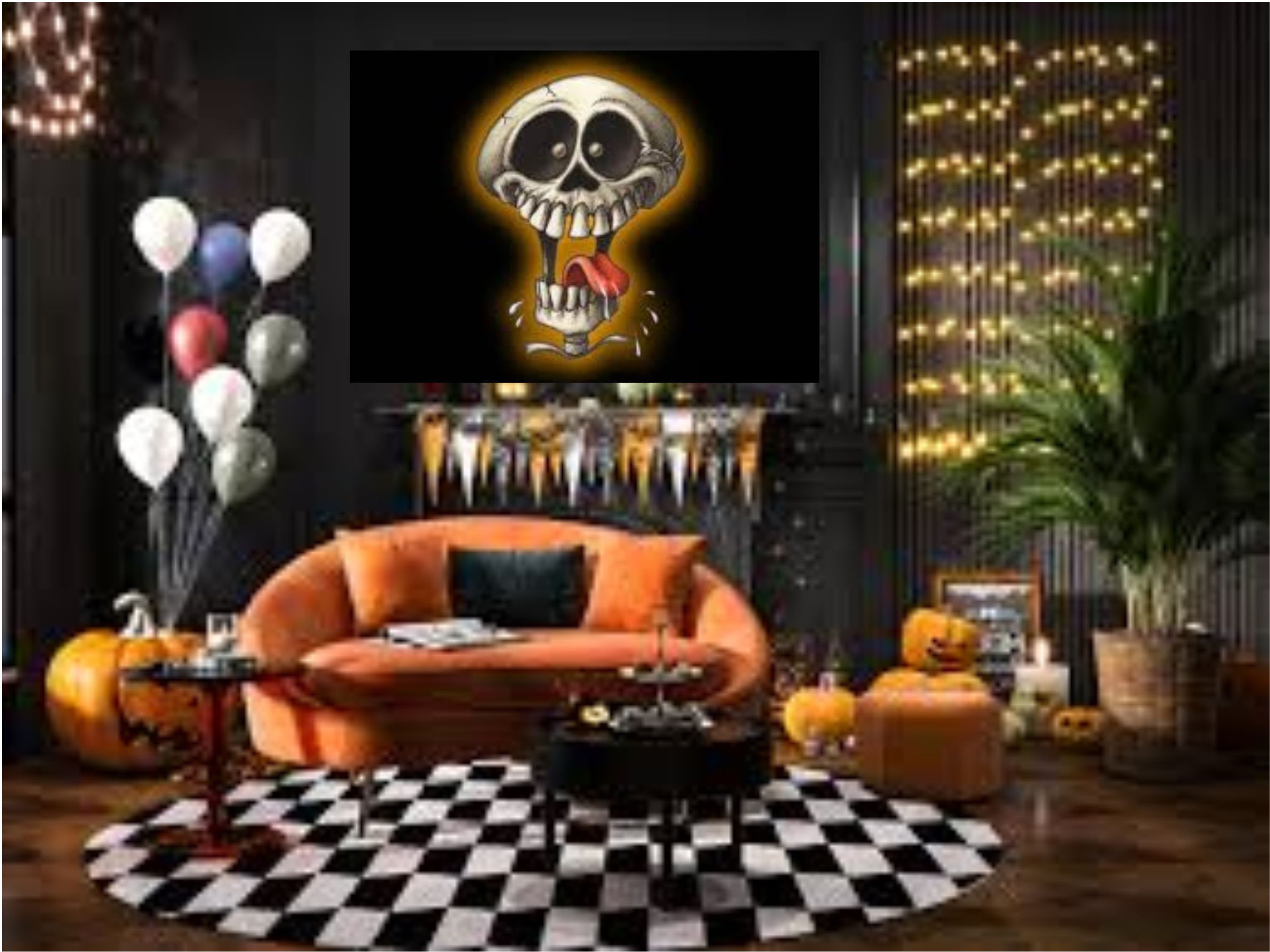 Printable Spooky Wall Art, Halloween Party, Scary Wall Prints Halloween ...