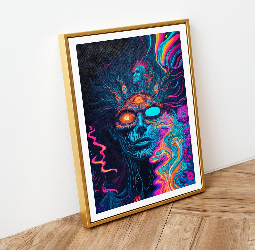 Psychedelic Being Poster Digital Print | Digital Poster Download | AI ...