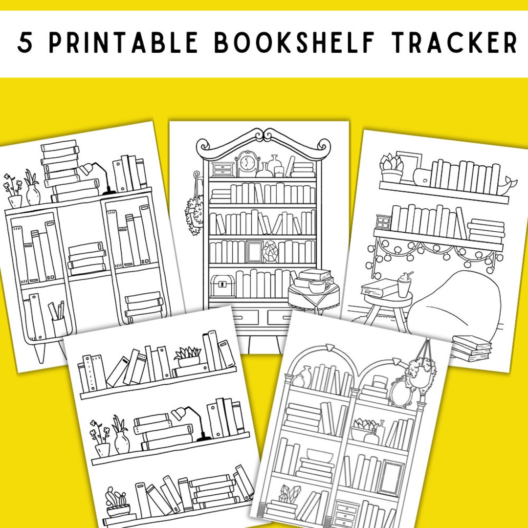 Bookshelf Tracker, Book Tracker Printable, Printable Bookshelf ...