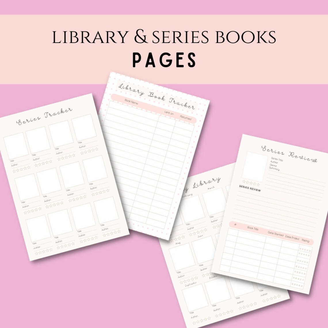 Reading Journal Printable, Book Reading Journal Printable, Reading ...