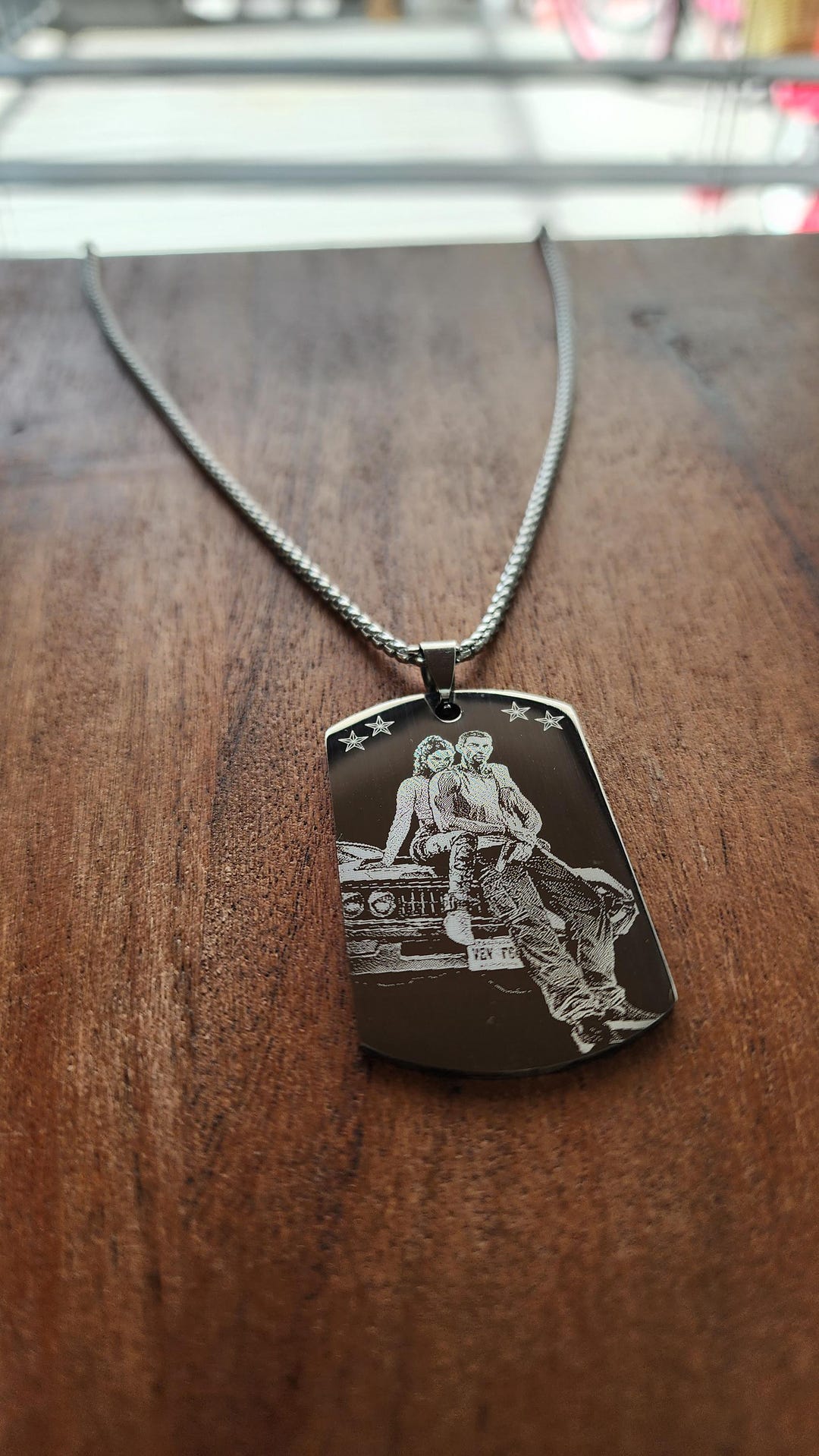 GTA 6 Necklace/keychain Videogame Couple Engraving Special Military Dog ...