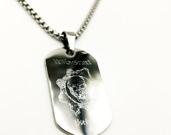 Gears of War Inspired cog Tag - Etsy