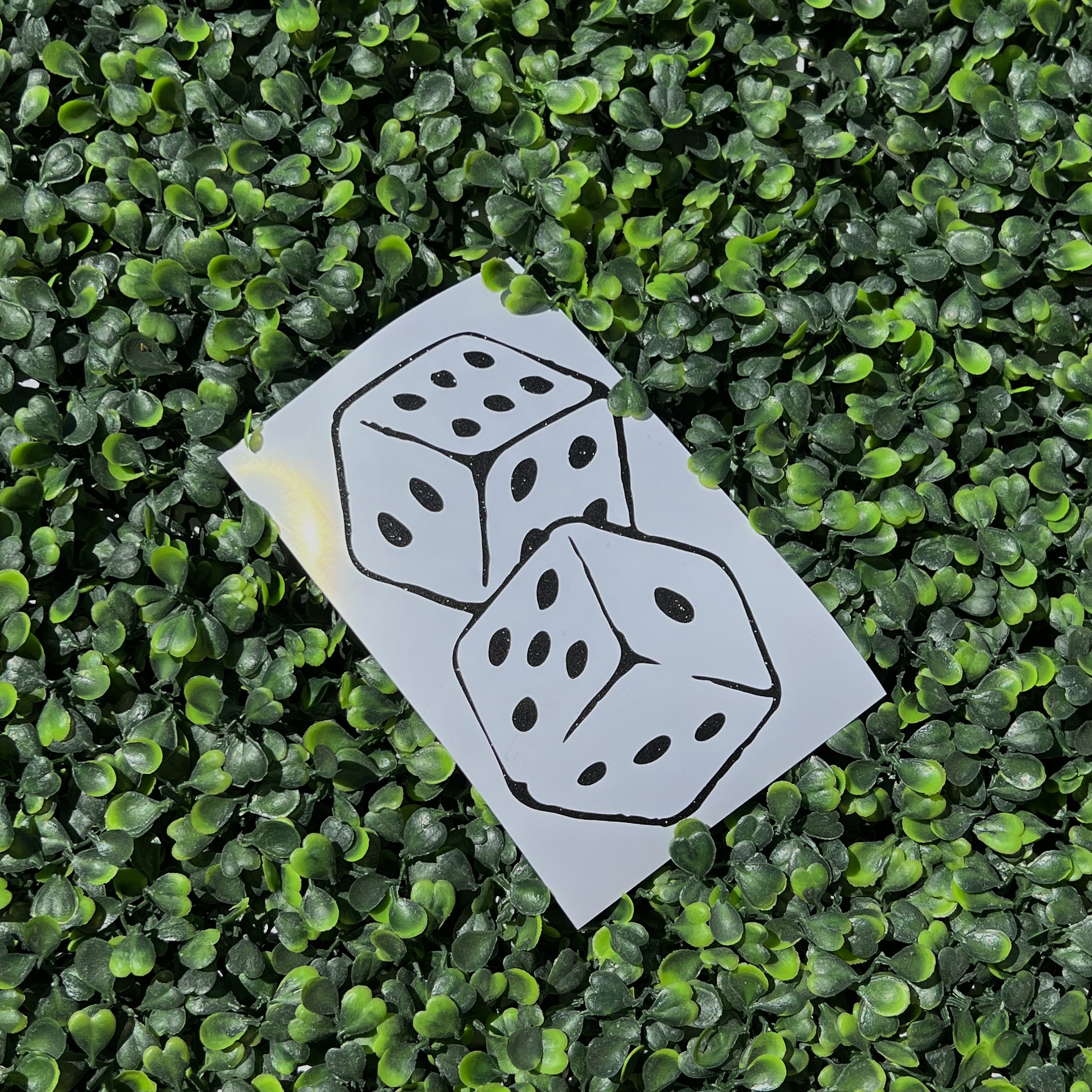 Dice Car Sticker Vinyl Decal/ Aesthetic 2000s Retro Glitter Trendy/cute ...