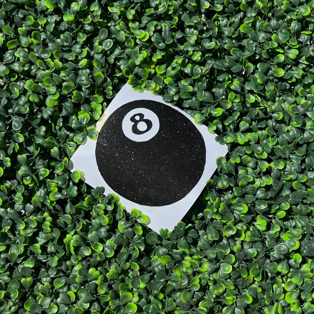 8 Ball Car Sticker Vinyl Decal/ Aesthetic 2000s Retro Glitter Trendy ...