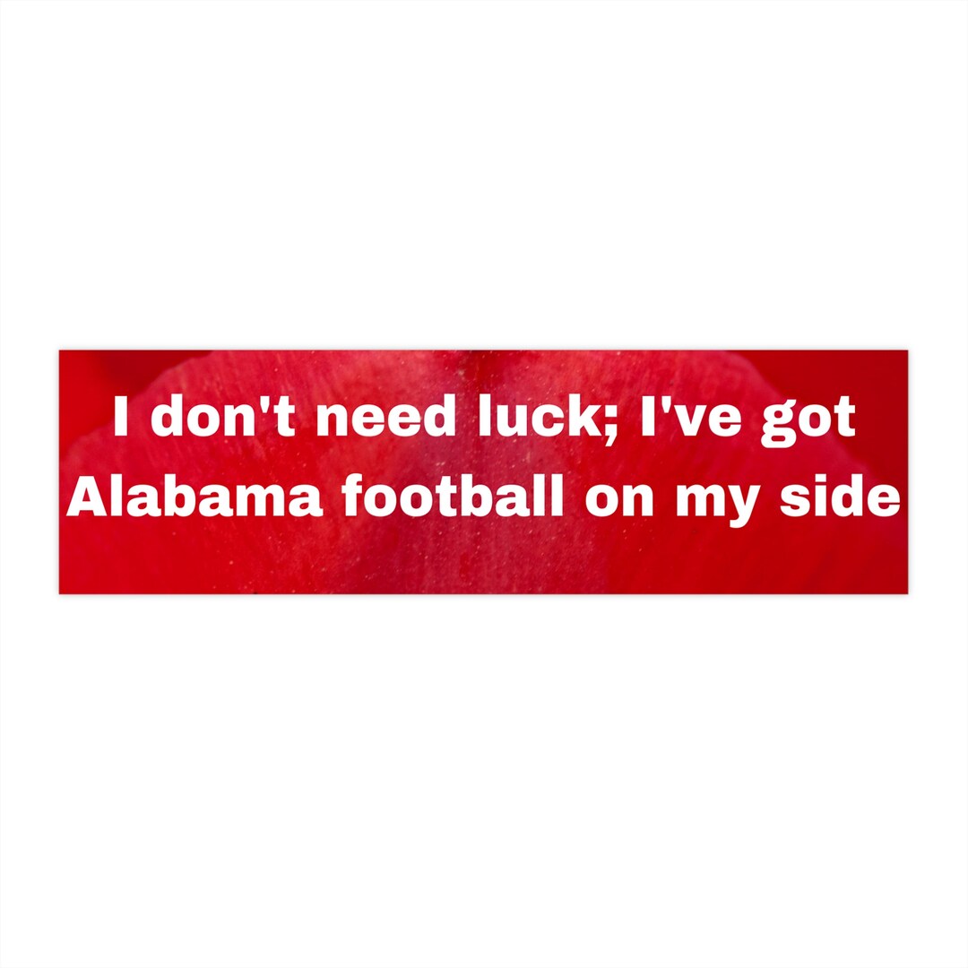 Alabama Football Bumper Sticker - Etsy