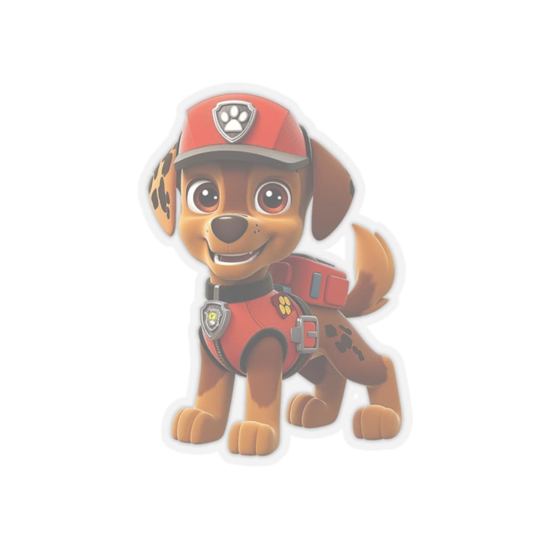 Rescue Pups, Zuma, Kiss-cut Sticker - Etsy