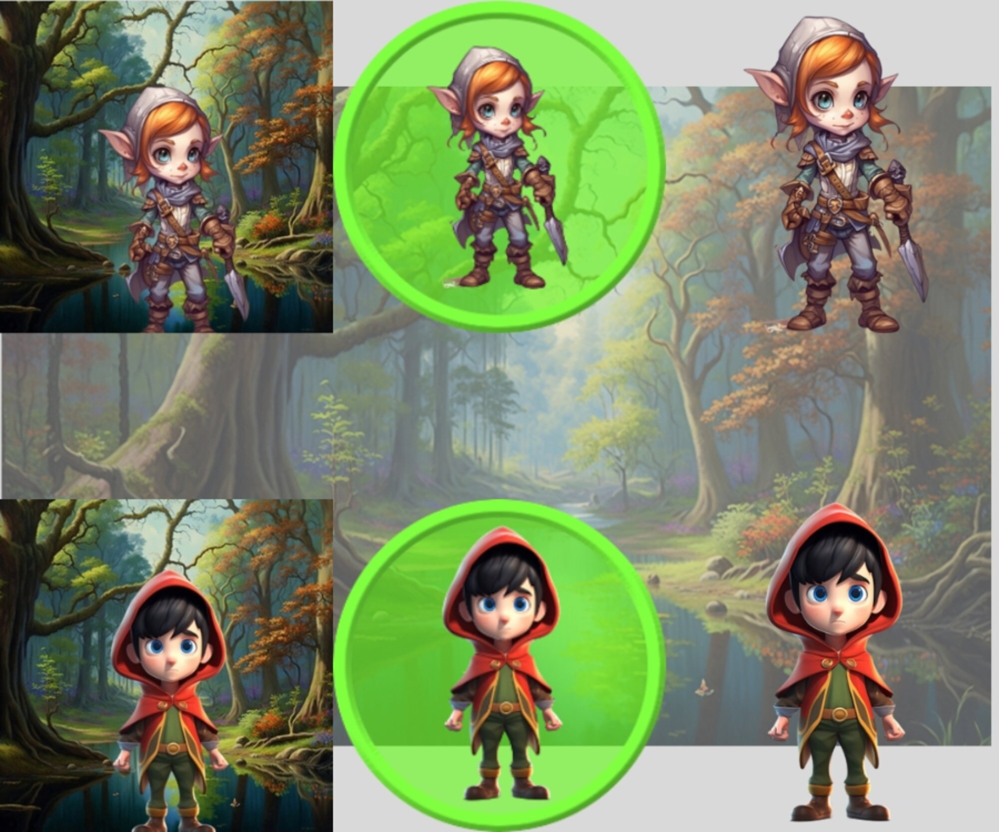 CHARACTER PACK: Anime Elves 1 Anime, Roleplaying Game, Digital Art, Rpg ...