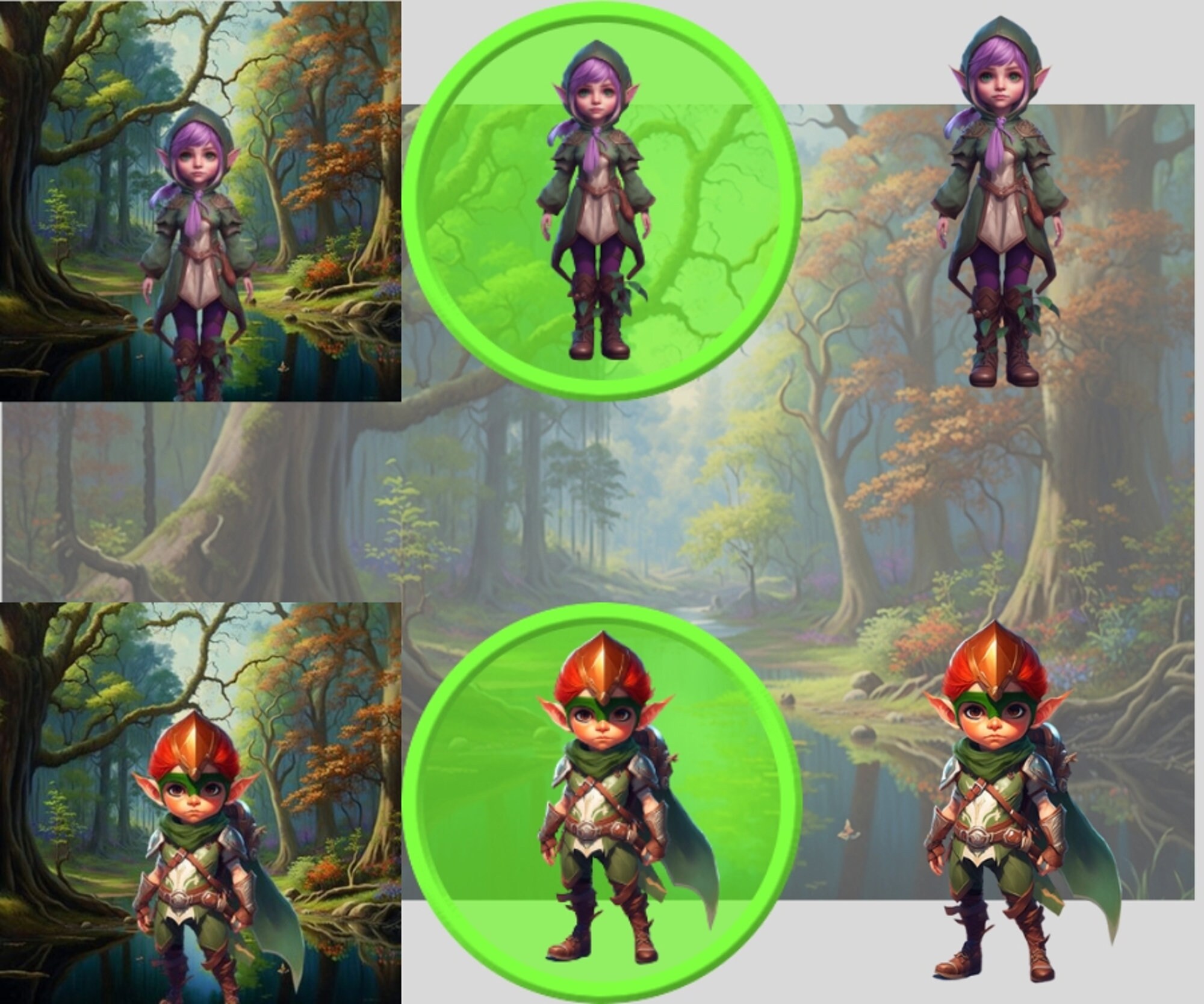 CHARACTER PACK: Anime Elves 1 Anime, Roleplaying Game, Digital Art, Rpg ...