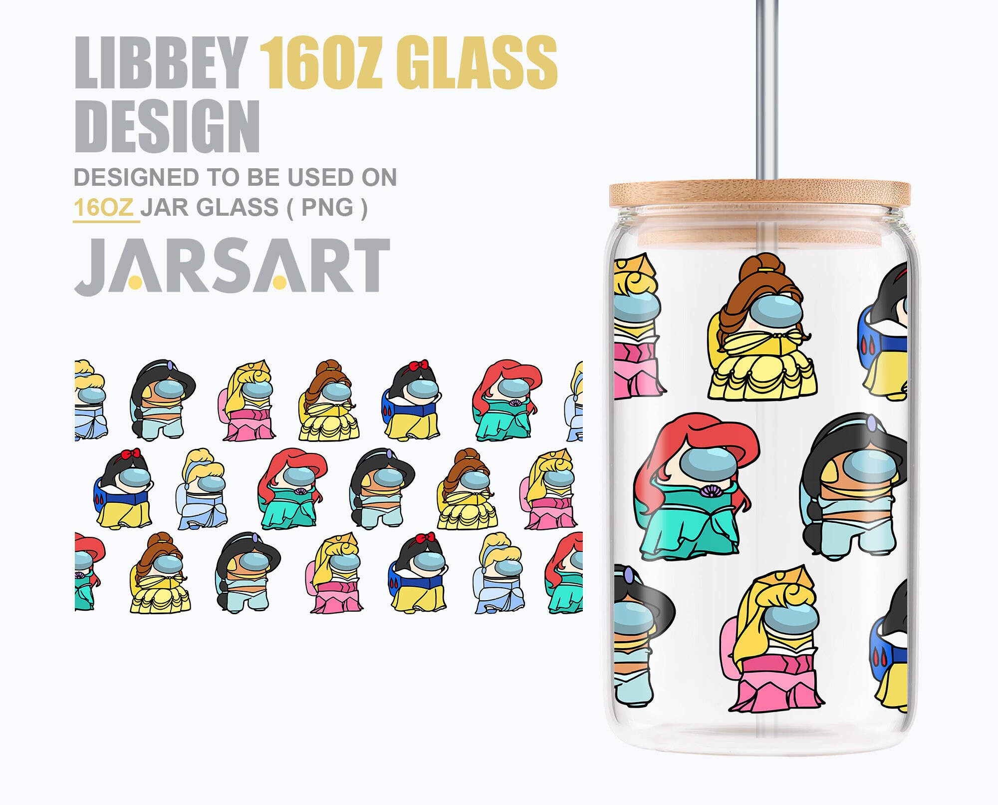 Among Us Princess Tumbler Wrap, Cartoon Wrap, 16oz Can Glass, All ...