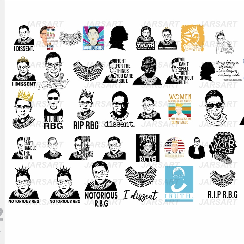 Rbg Svg - Etsy