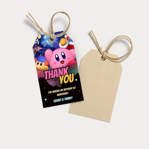 Kirby Birthday Invitation | Digital Party Invite for Kids | Editable ...