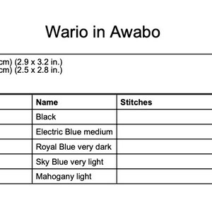 Wario Stuck in Awabo! Cross Stitch Downloadable Pattern - Etsy