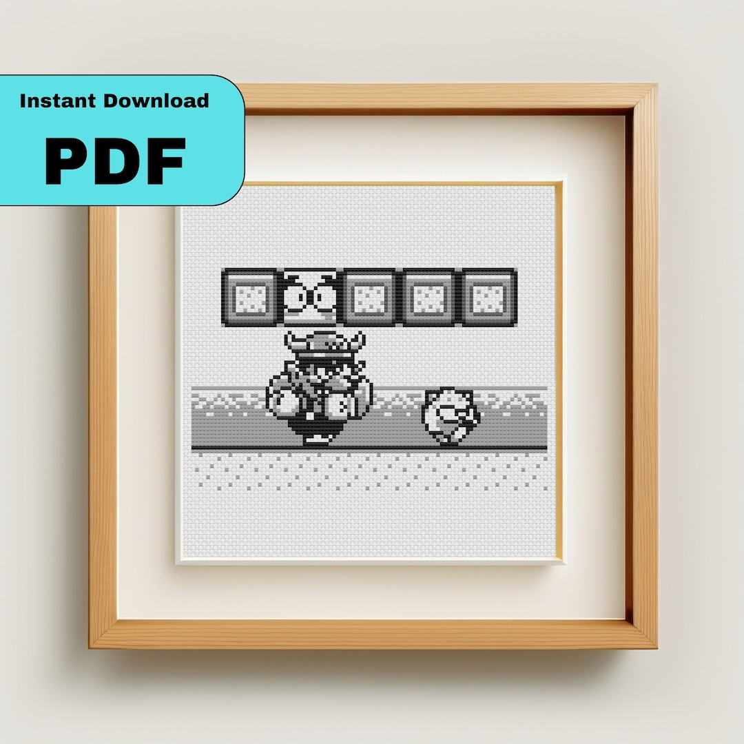 Wario Land Cross Stitch Downloadable Pattern - Etsy