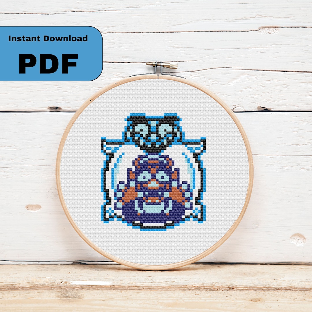 Wario Stuck in Awabo! Cross Stitch Downloadable Pattern - Etsy