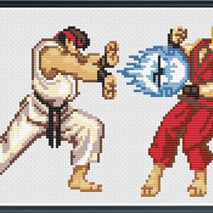 Street Fighter Cross Stitch Downloadable Pattern - Etsy
