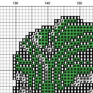 Green Power Ranger Cross Stitch Downloadable Pattern - Etsy