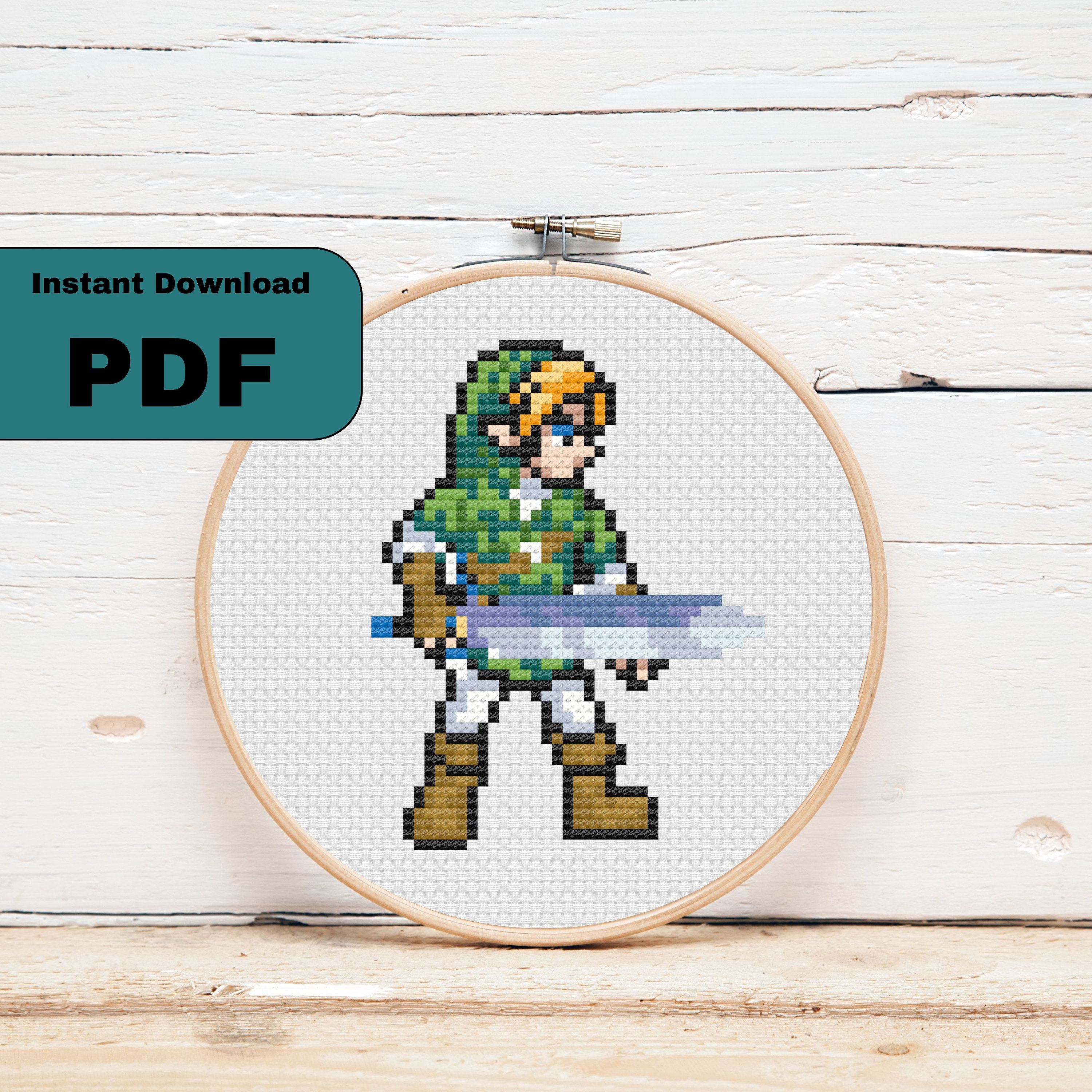 Link Cross Stitch Downloadable Pattern - Etsy