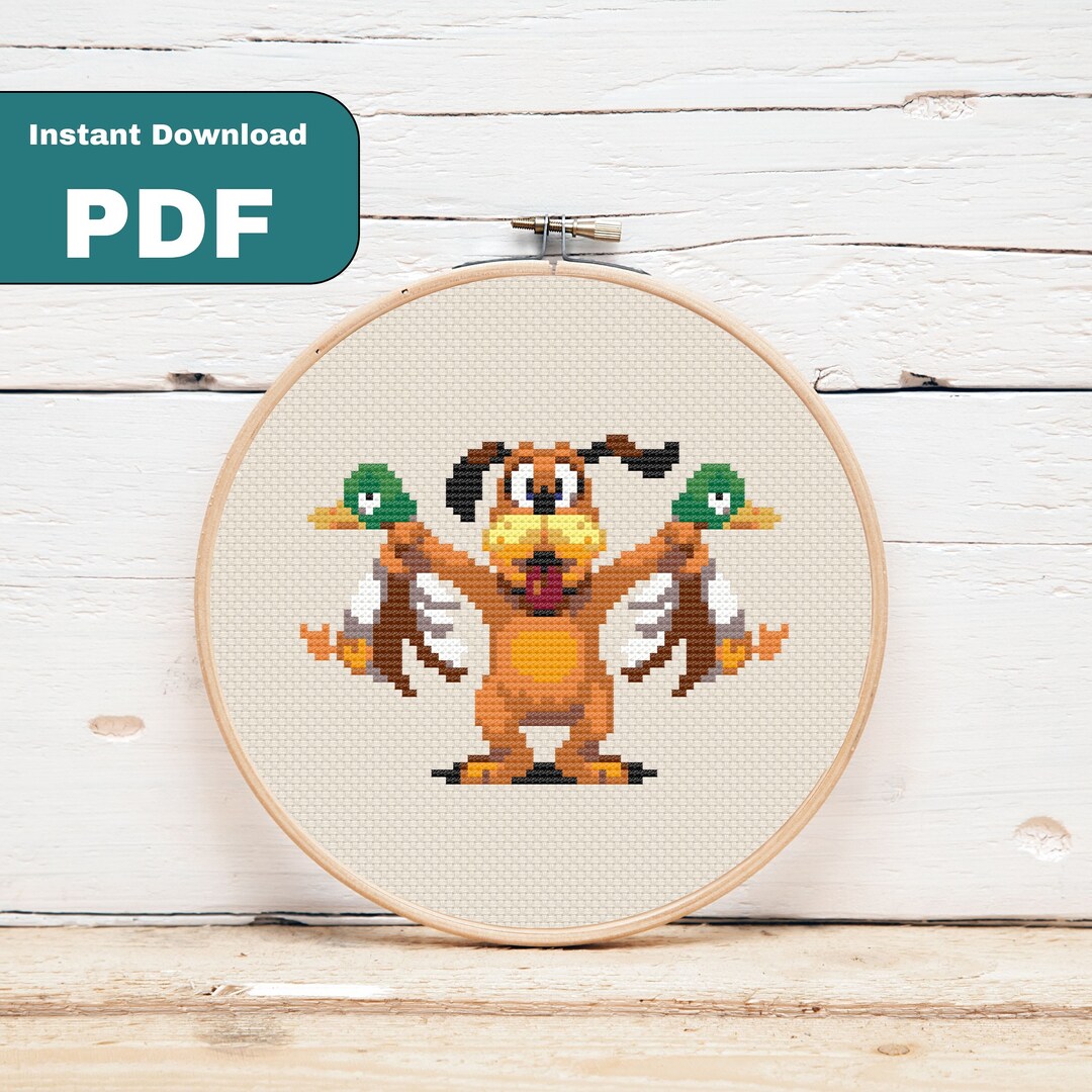 Duck Hunt Downloadable Cross Stitch Pattern - Etsy