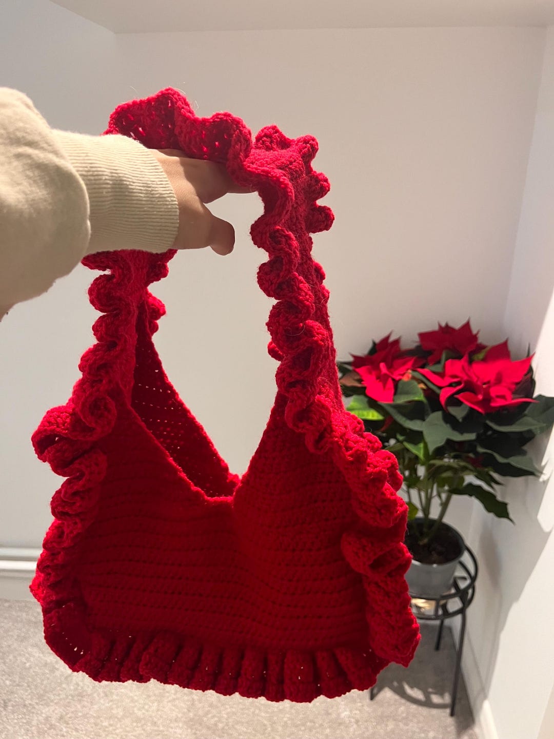 Frilly Bag (cherry) - Etsy